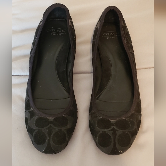 Coach | Shoes | Coach Black Ballet Flats | Poshmark